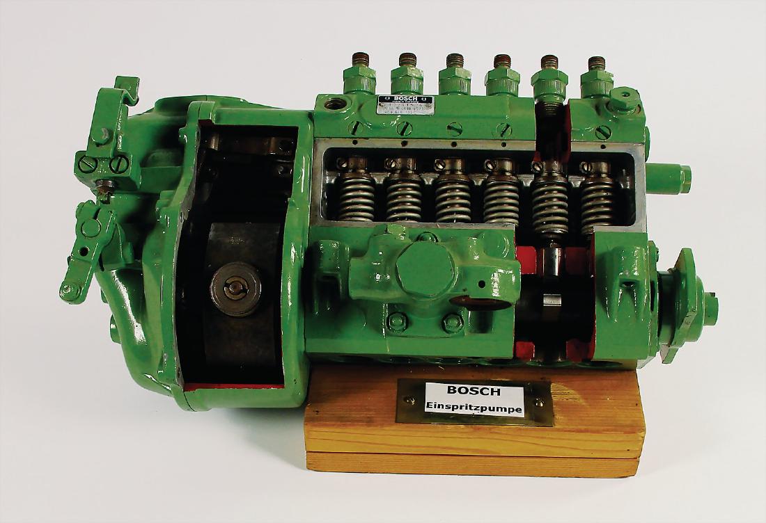 BOSCH demonstration cutaway model of a Bosch-diesel