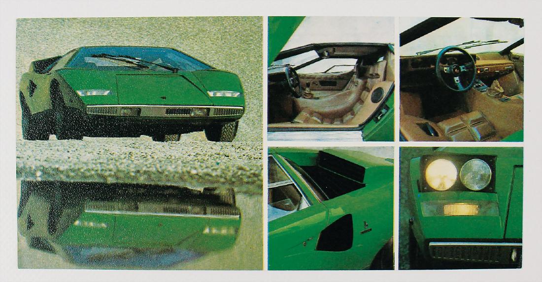 LAMBORGHINI flyer Countach 1st series, small-format,