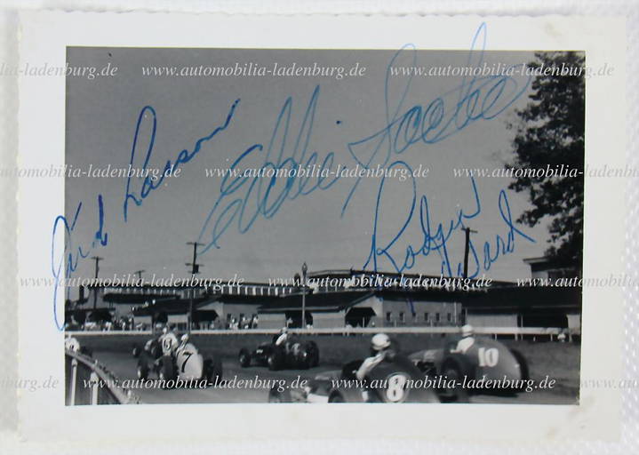 Jud Larson/eddie Sachs/rodger Ward Original B/w Photo