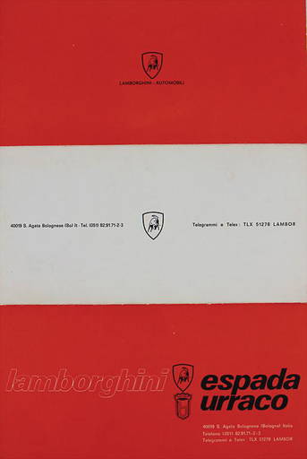 Lamborghini Color Chart, Lamborghini Espada, Jarama,