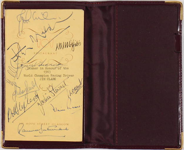 1963, autographed dinner menu "Dinner in Honour of the - May 16, 2020 ...