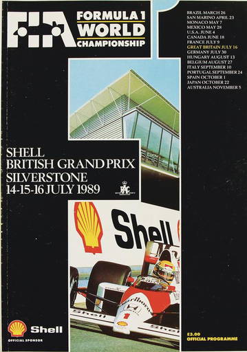 Silverstone Autographed Racing Programme "shell British