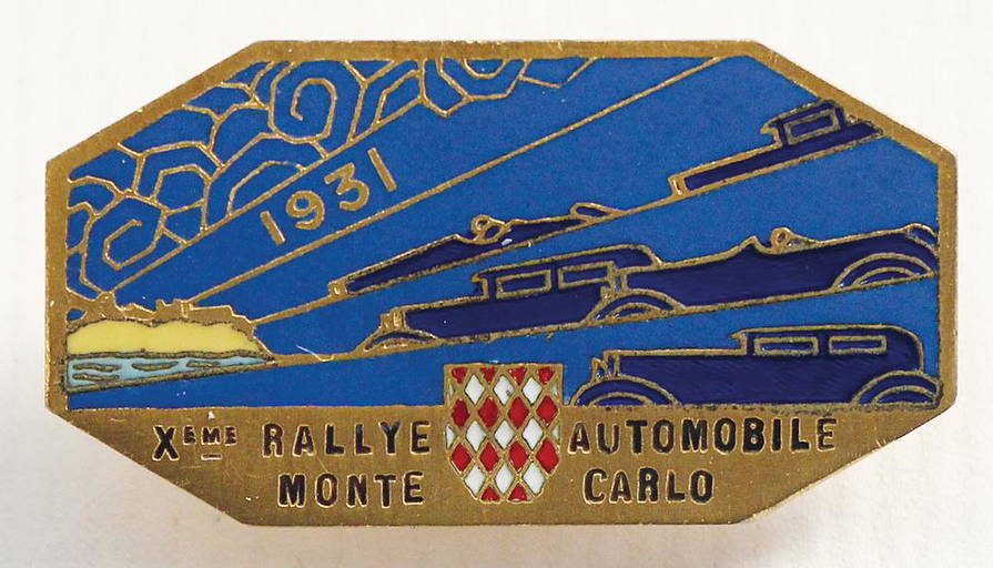 Rallye Monte Carlo 1931, Brooch "x. Rallye Automobile