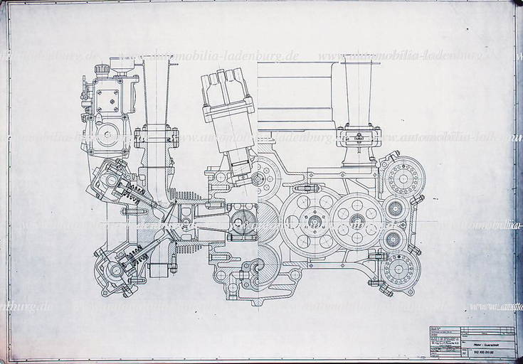 Porsche 1969, Original Blueprint Porsche Type 917