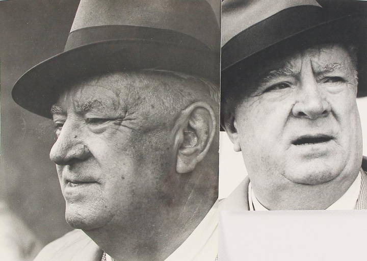 2x original B/W photos, Alfred Neubauer was a German race car driver ...