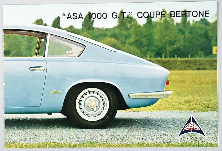 Asa Folder Asa 1000 Gt Coupe By Bertone, 8 Pages,