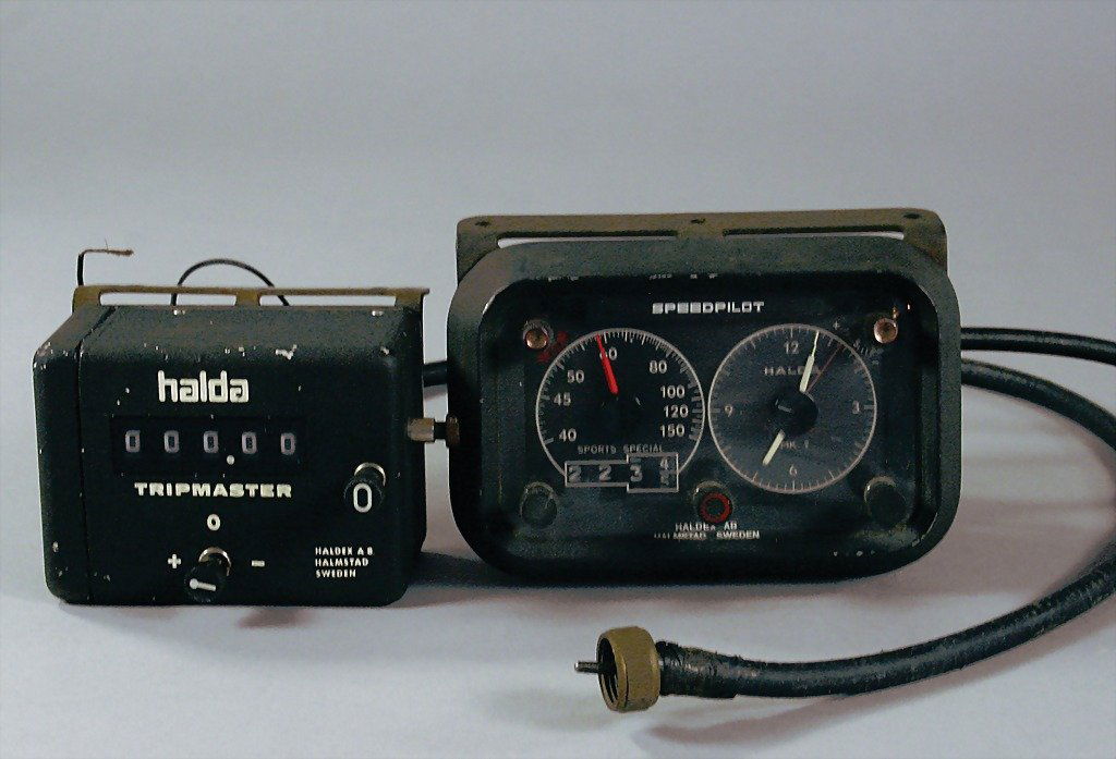 2230: Halda Speedpilot and Halda Tripmaster, both with