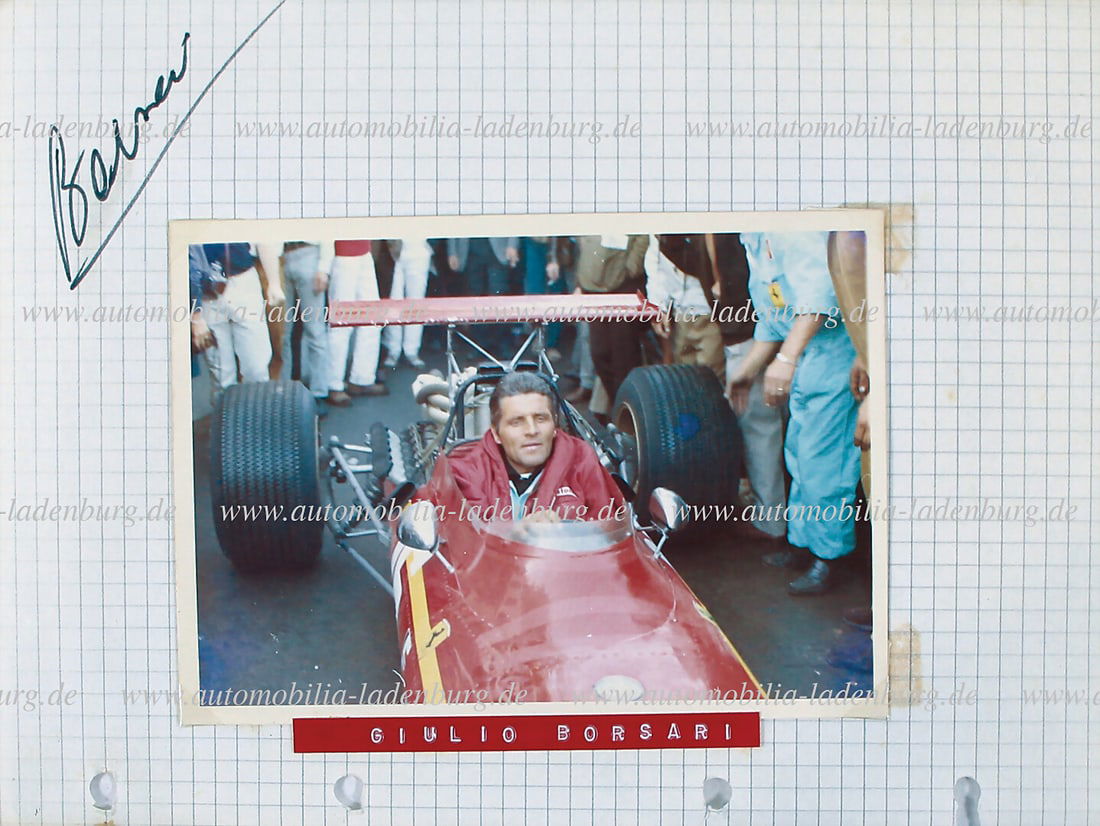 Ferrari Original Color Photograph Of Ferrari Chief Mechanic Giulio ...