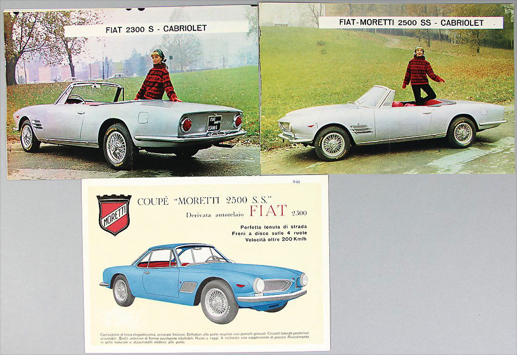 MORETTI mixed lot 3 pieces,, No. 1: brochure 2500 SS - Nov 14, 2014 ...