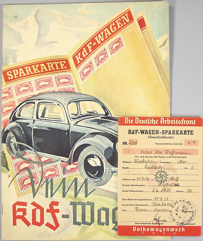 Volkswagen/kdf Brochure "dein Kdf Wagen" 1938, 32 Pages