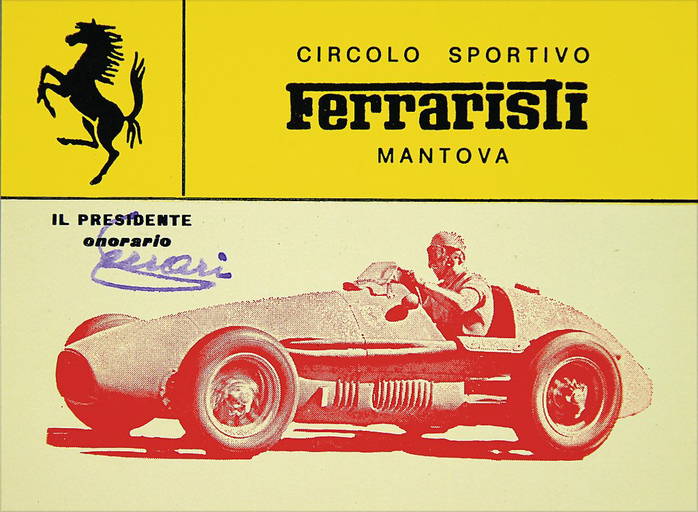 Alfredo "dino" Ferrari Identification "circolo Sportivo