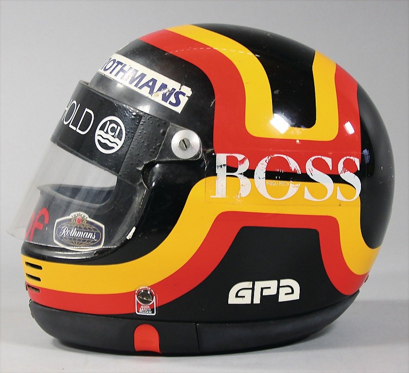 PORSCHE Stefan Bellof original racing helmet of Le Mans