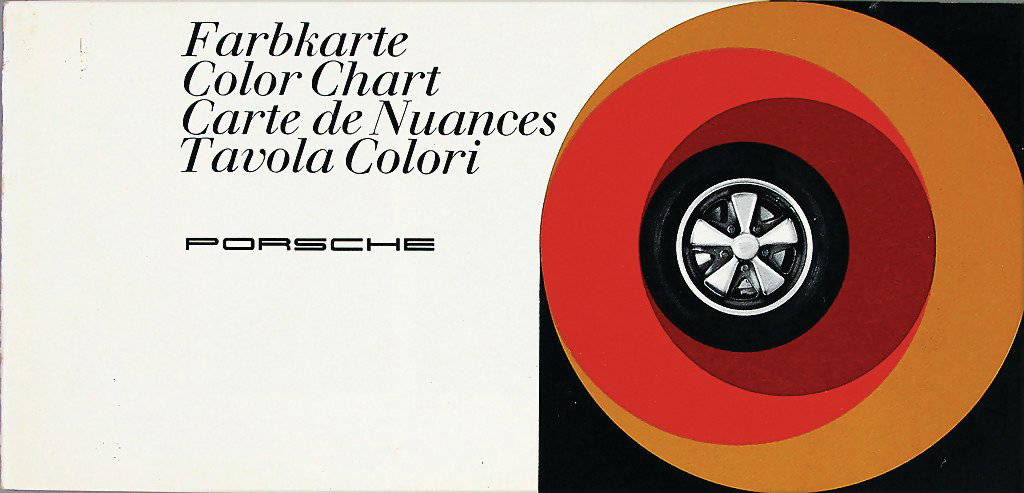 Porsche Color Chart Porsche Types 911 T/e/s And 912, 4