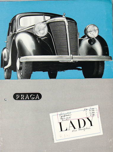 Praga Sales Brochure, 8 Pages, '40s, German Text, Model