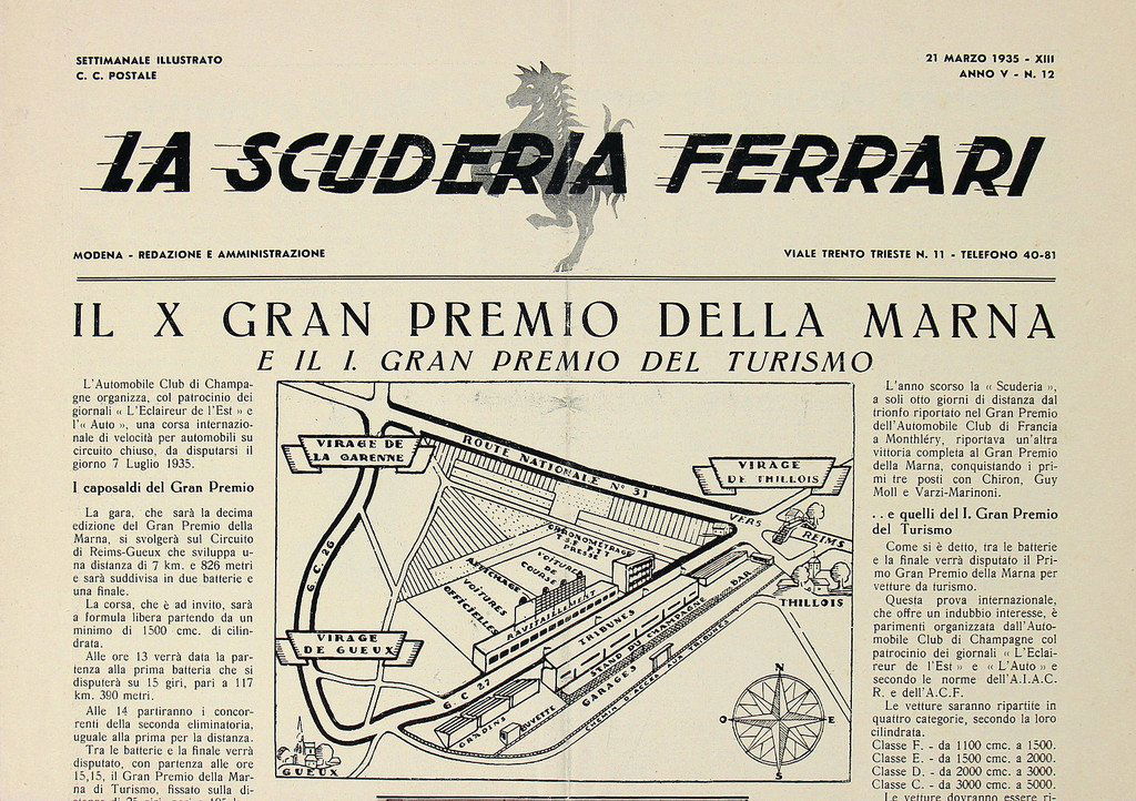 FERRARI newspaper "La Scuderia Ferrari" Anno V-N.12,