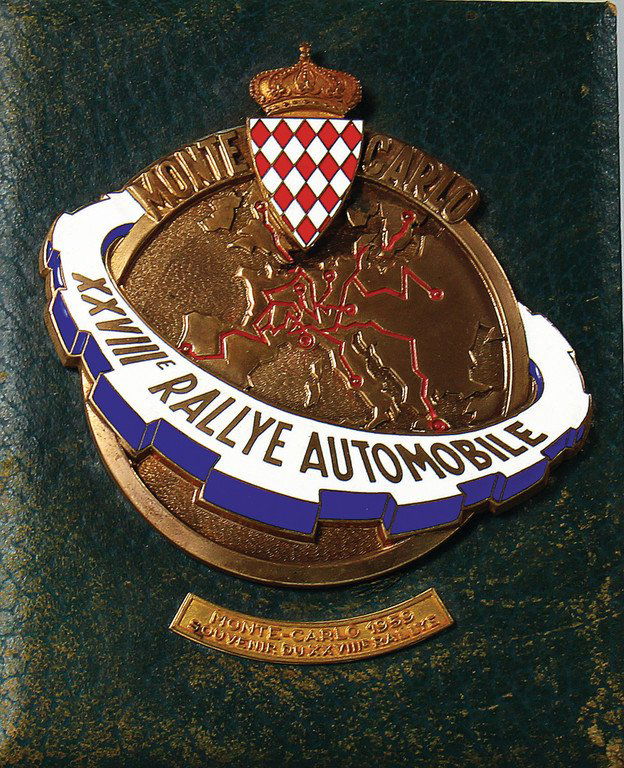 Rally Monte Carlo 1959, Participant Badge, With A