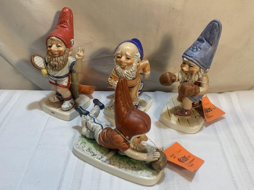 4 Goebel Co Boy Figures