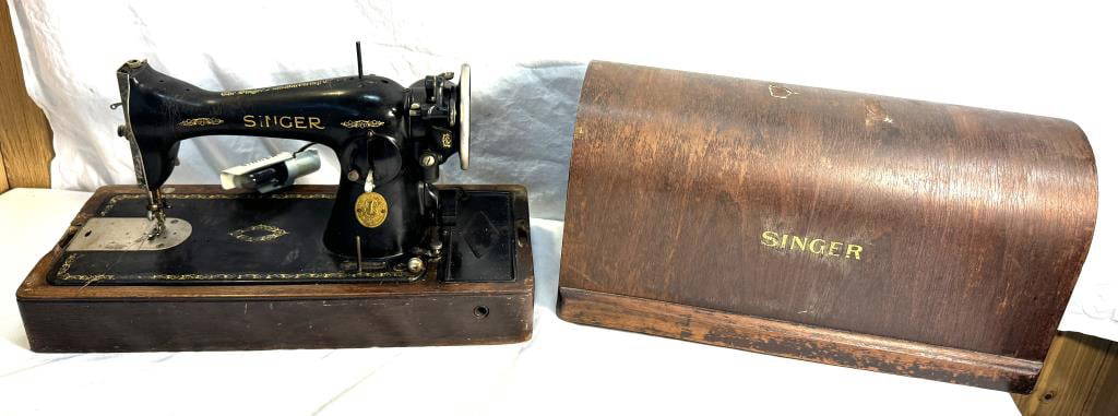 Antique Circa 30s Singer Sewing Machine Auction