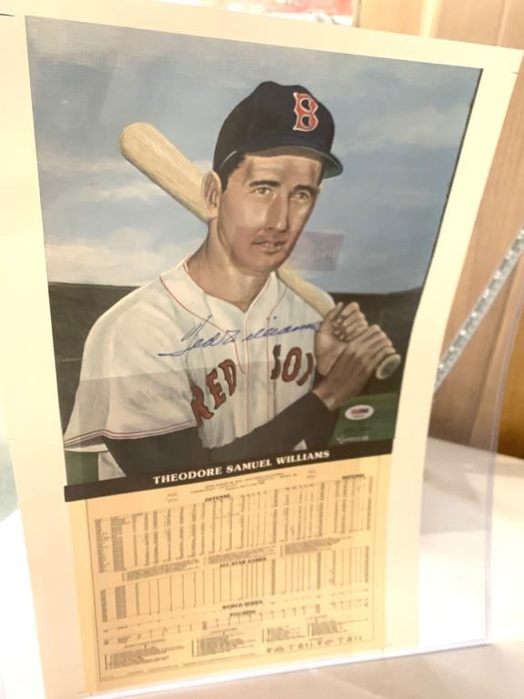 Theodore Williams Signed Poster Auction
