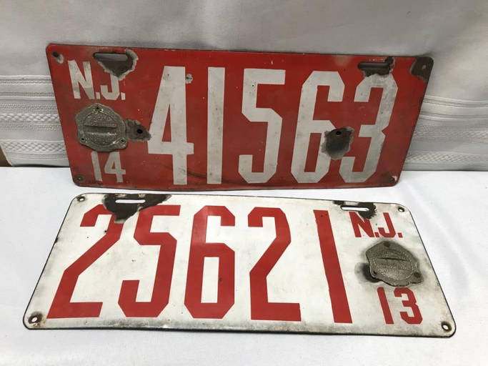 Antique Nj State License Plates