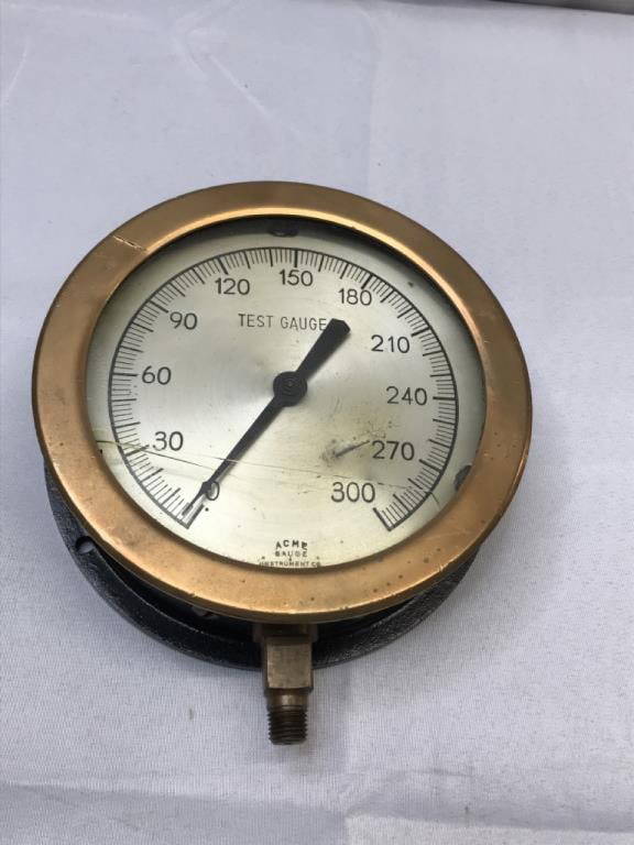 Acme Test Brass & Cast Gauge Auction