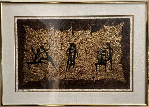 Stunning Fred Rappaport ( American 1912 1989) Mixed Media "the Dancers ...