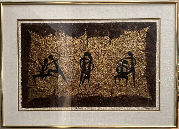 Stunning Fred Rappaport ( American 1912 1989) Mixed Media "the Dancers ...