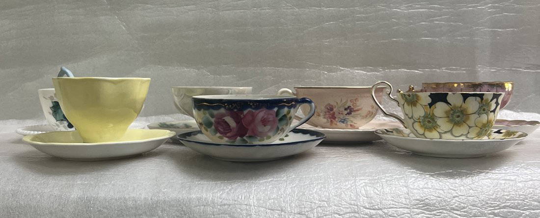 Collection Of 7 Tea Cups And Saucers From Around The World All ...