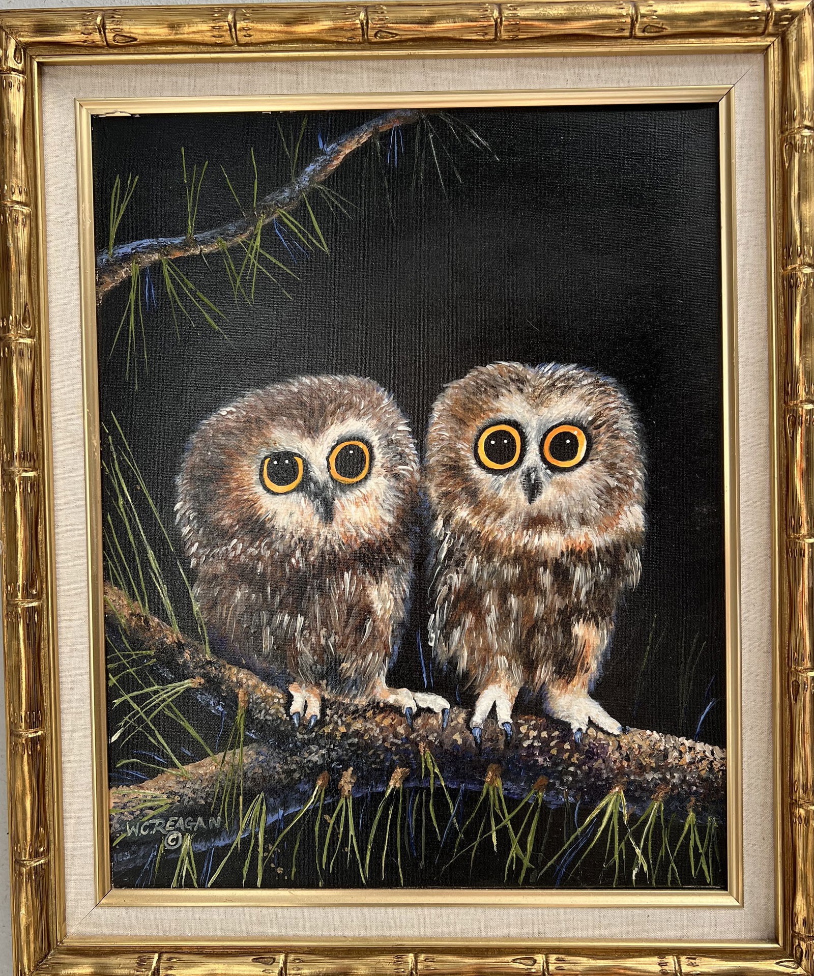 Willie Reagan Original Highwaymen Artist , Oil On Canvas Auction