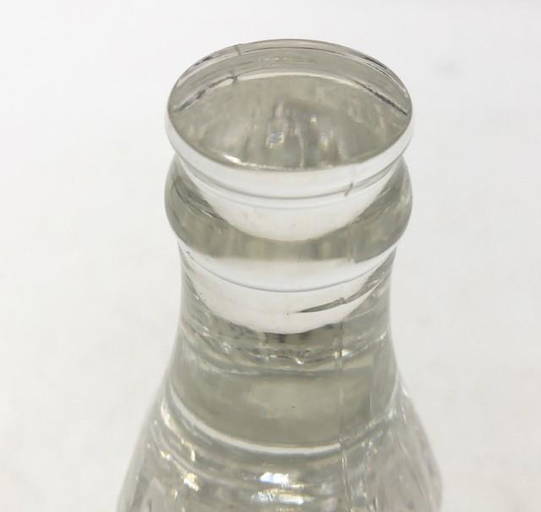 Solid Clear Glass Mold Of A Coca Cola Bottle.