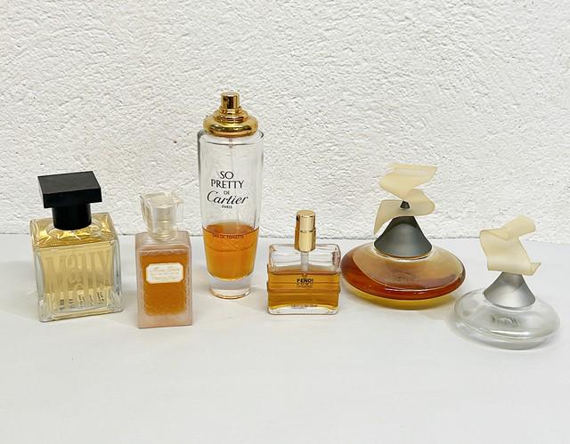Vintage Perfume Lot 6 Bottles As Shown Total.
