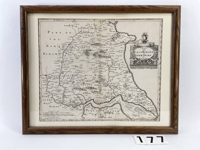 [antique Maps] Morden East Riding Yorkshire 1695