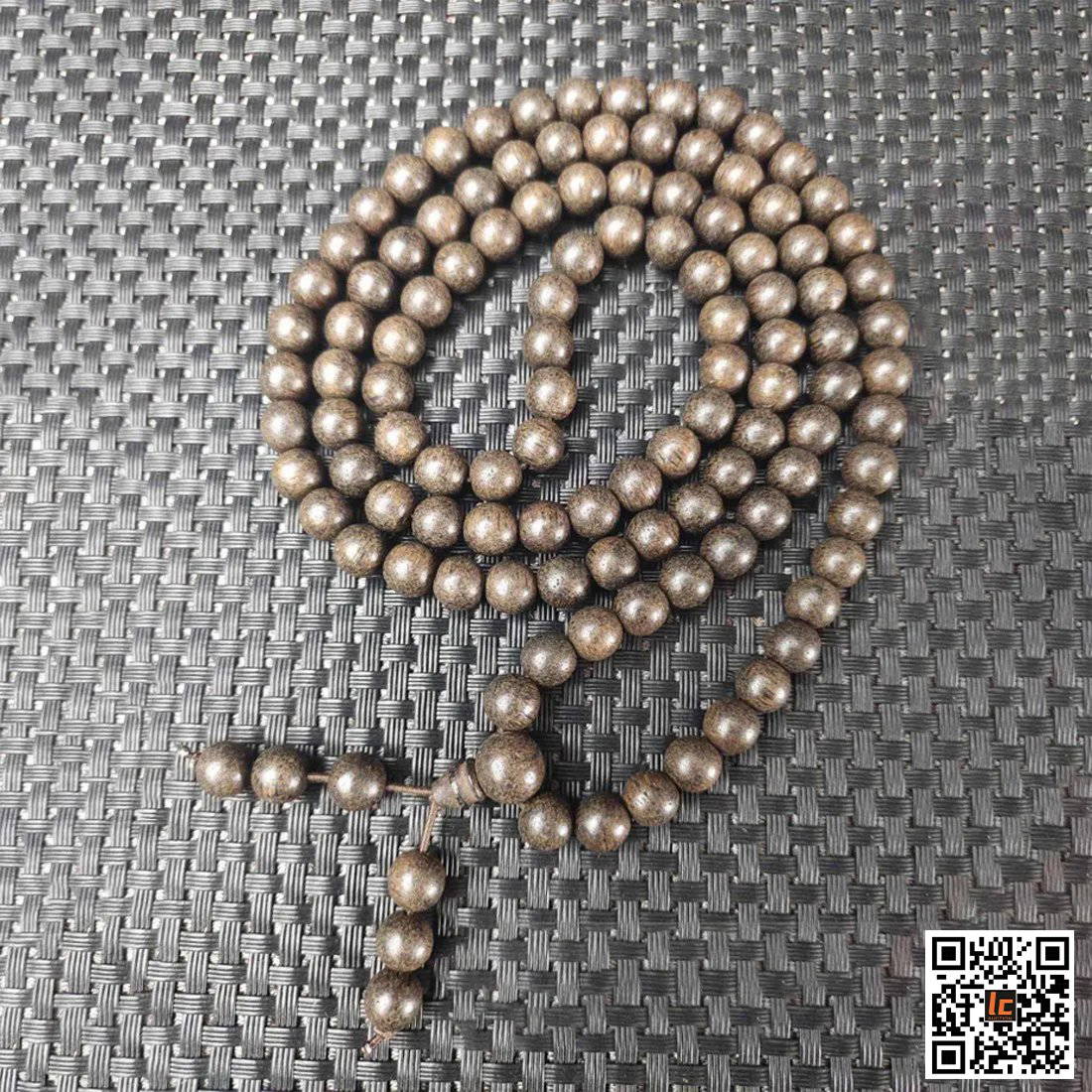 Vietnam Nha Trang Black Chess Nan Agarwood Buddha Beads Auction