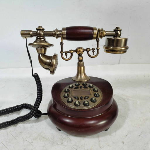 During The Republic Of China, An Old Telephone Set Was Made Of Wood And ...