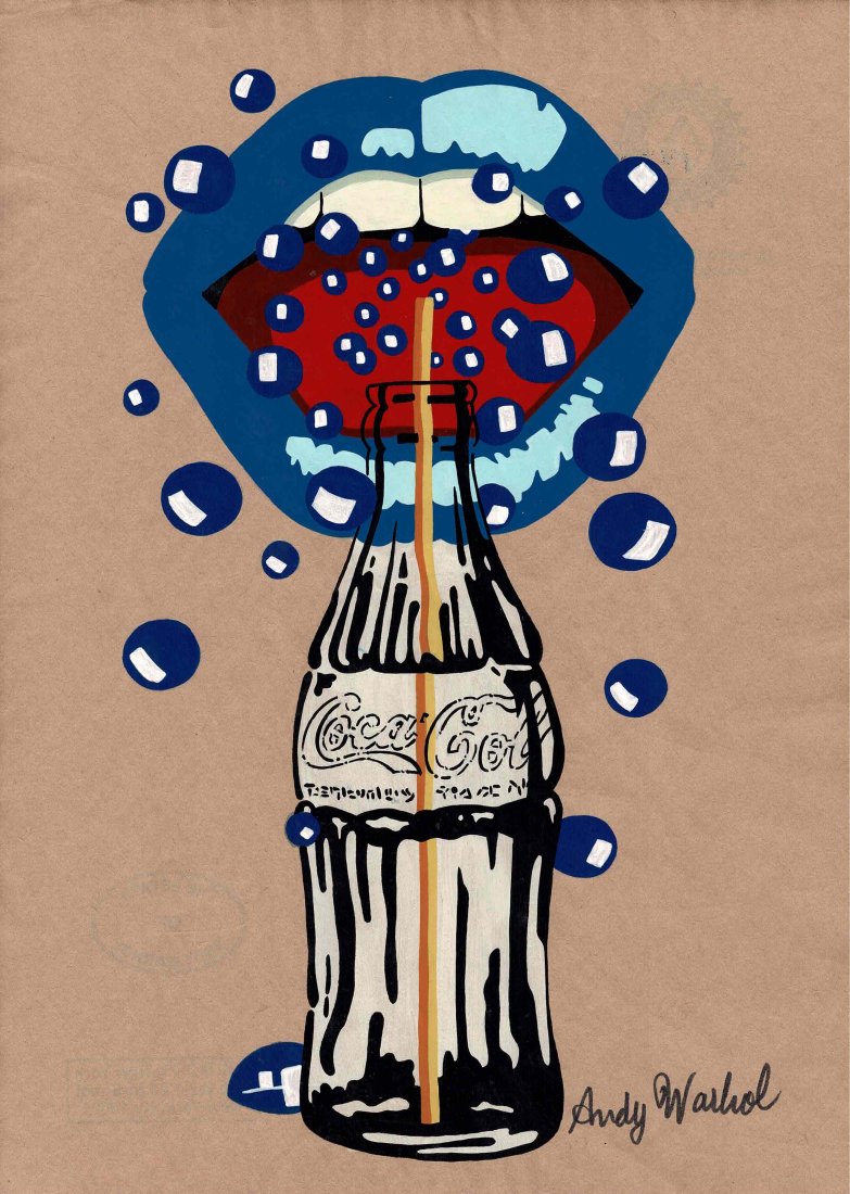 Andy Warhol Coca ~ Cola Hot Lips original painting - Nov 30, 2022 ...