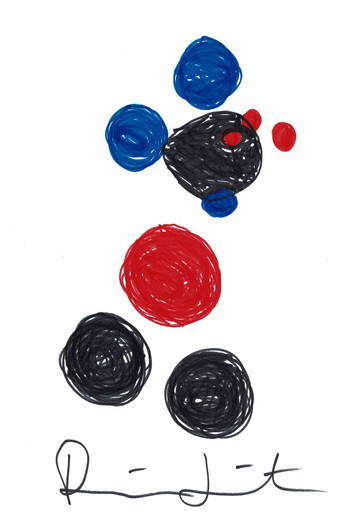 Damien Hirst Mickey Mouse drawing NO RESERVE (#0022) on Dec 18, 2022 ...