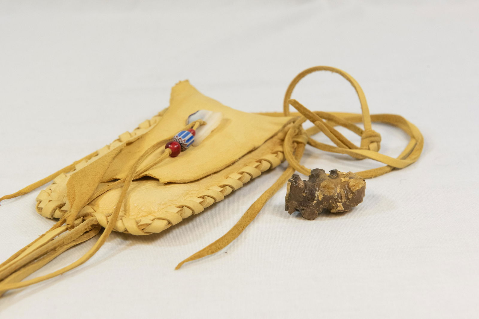 Native American Blackfeet Iniskim Buffalo Calling Stone