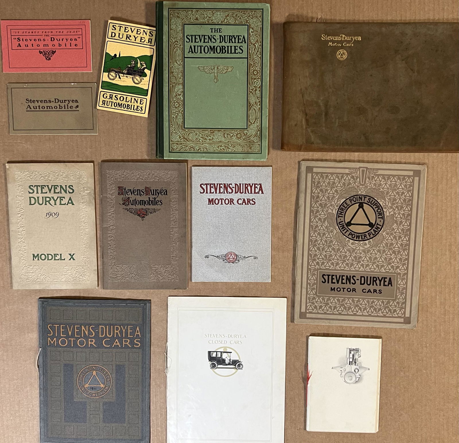 Stevens Duryea From 1903 To 1911 Twelve Items