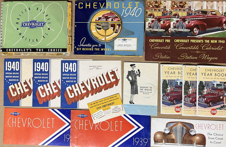 1939 And 1940 Chevrolet Dealer Albums, Other Brochures