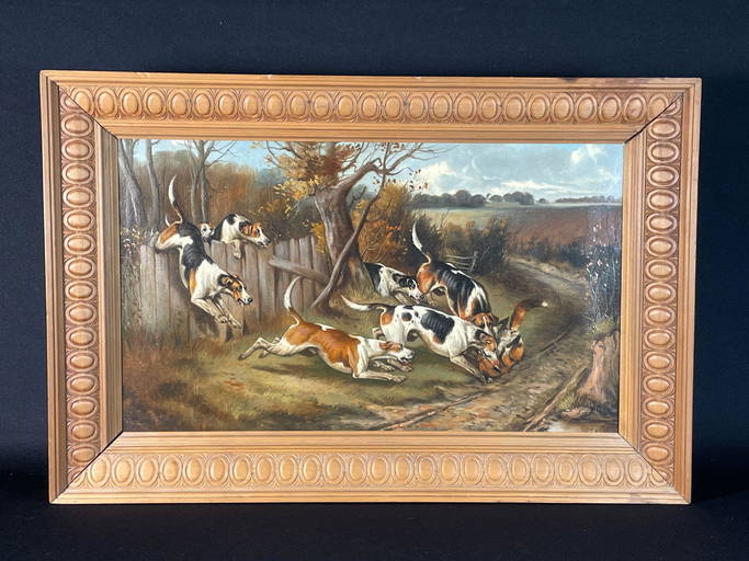 John Alfred Wheeler (english 1851 1932) Fox Hunt The Kill, Oil On ...