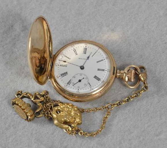 Waltham 14k Gold 15 Jewel Pocket Watch W/ Ladies