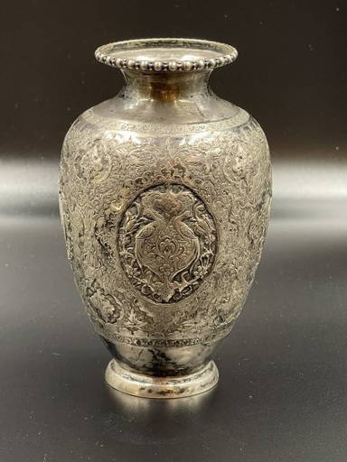 Antique Persian Silver Vase