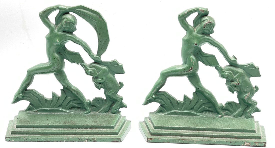 Art Deco Hubley Bookends Auction