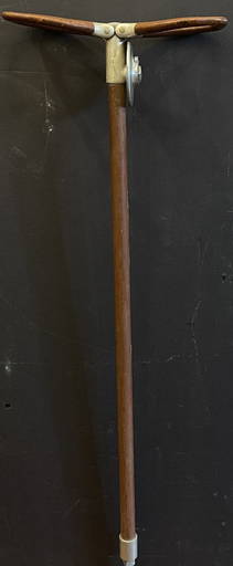 1960s Abercrombie Fitch Walking Cane W/ Fold Open Seat Churchill Downs