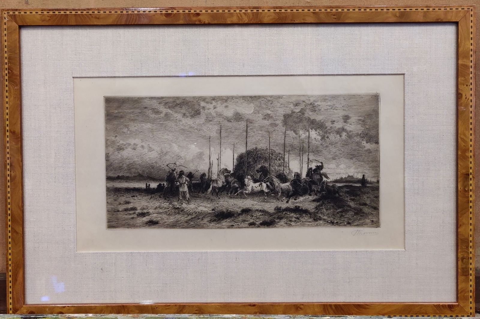 After Peter Moran Etching Harvest In San Juan, New Mexico Auction
