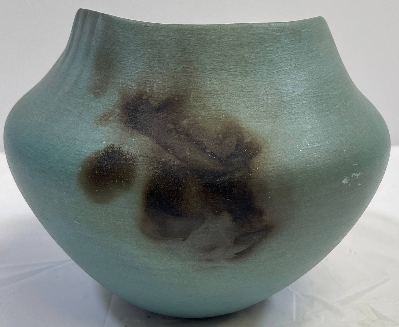 Jacquie Stevens Native American Asymmetrical Pottery Vessel Auction
