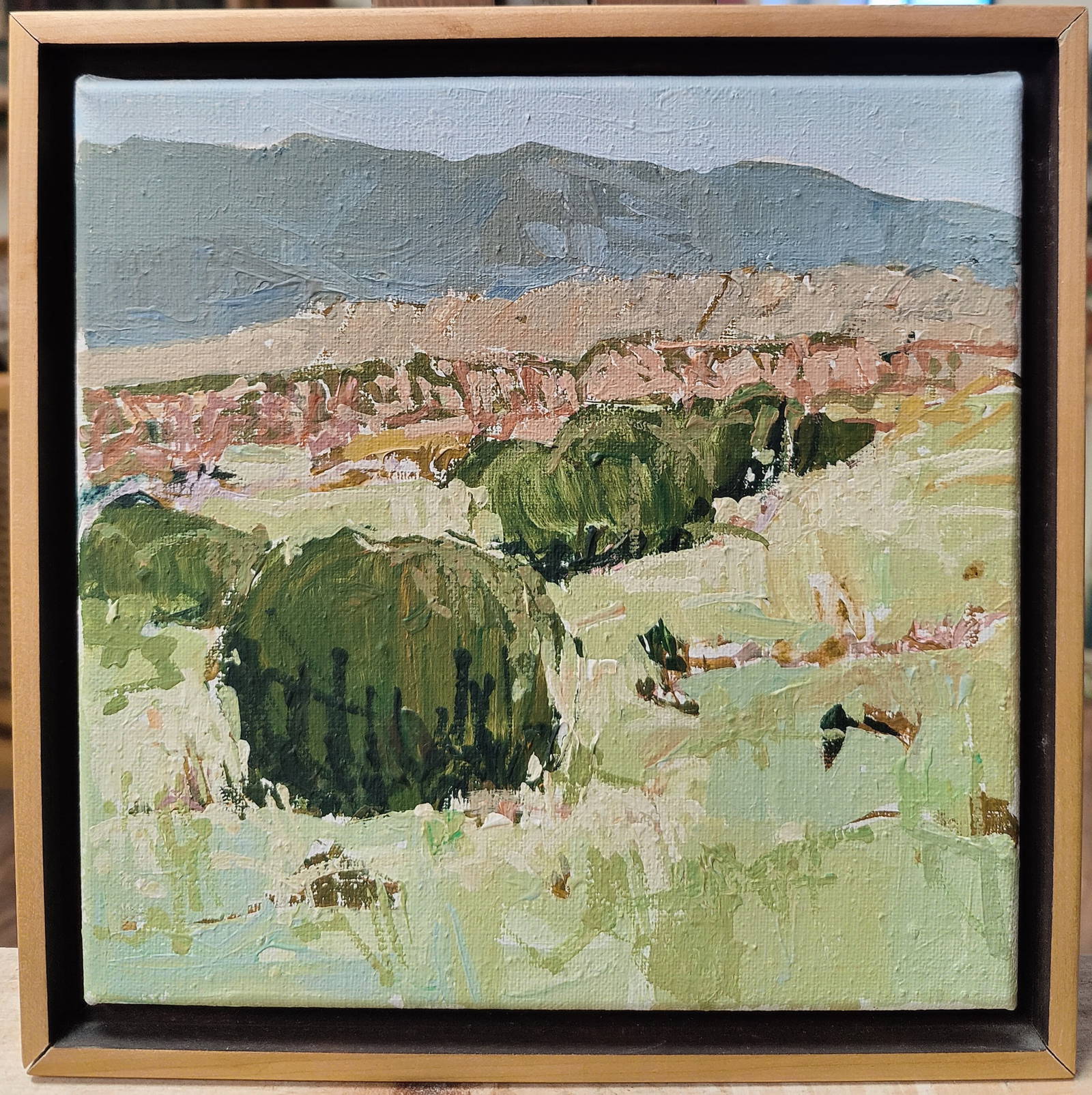Douglas E. Atwill Acrylic On Linen Landscape Galisteo, Nm Auction