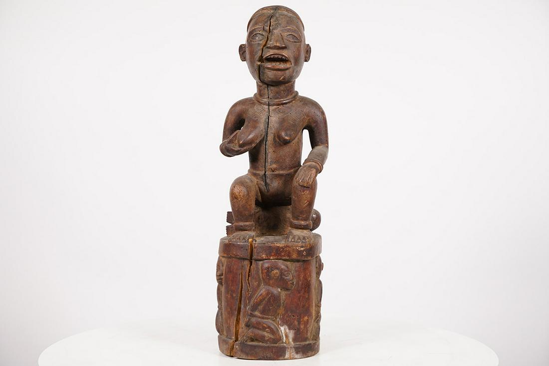 Bakongo Yombe Figure From Dr Congo African Tribal Art Sculpture