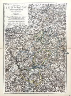Mercator Map Of Waldeck, Germany