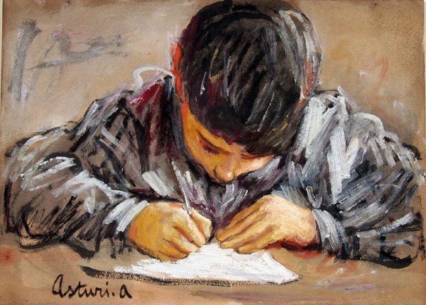 17: Asturi Antonio (1904 -1980)-Italian Painting